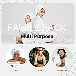 LANE LINEN 16 Piece Bath towels - Black Towels - 100% Cotton Towels for Bathroom, Luxury Bath Towels, Highly Absorbent Bathroom Towel Set, 4 Bath Towels, 4 Hand Towels, 8 Wash cloths - Black