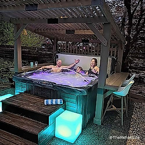 Sunjoy Wooden Grill Gazebo 10 ft. x 11 ft. Outdoor Cedar Frame BBQ Pergola for Backyard and Hot Tub With Privacy Screen and Large Bar Shelves