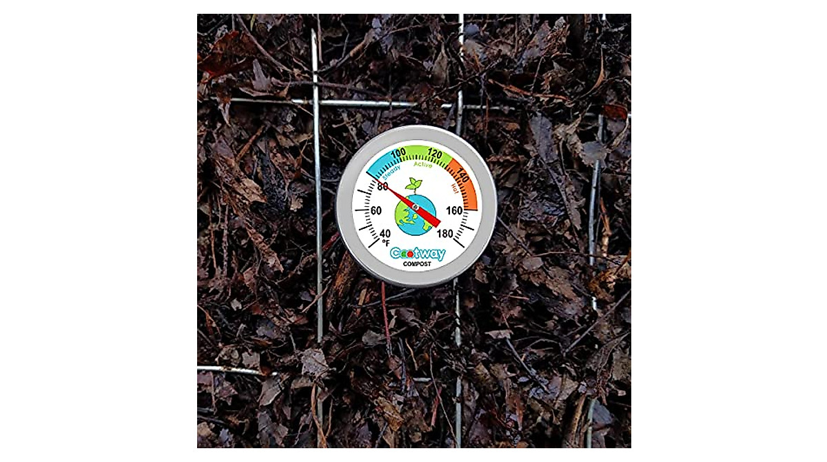 Rukars Compost Thermometer, 20 Inch Stem Backyard Compost Thermometer ...