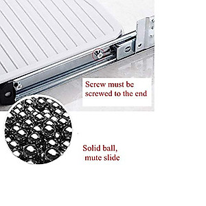 Under Desk Keyboard Tray Rack Drawers Slide Platforms or Home Office (White)