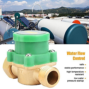 Water Flow Switch,G1/2-G1/2 Thread Water Pump Flow Sensor Electronic Pressure Automatic Control Switch 220V