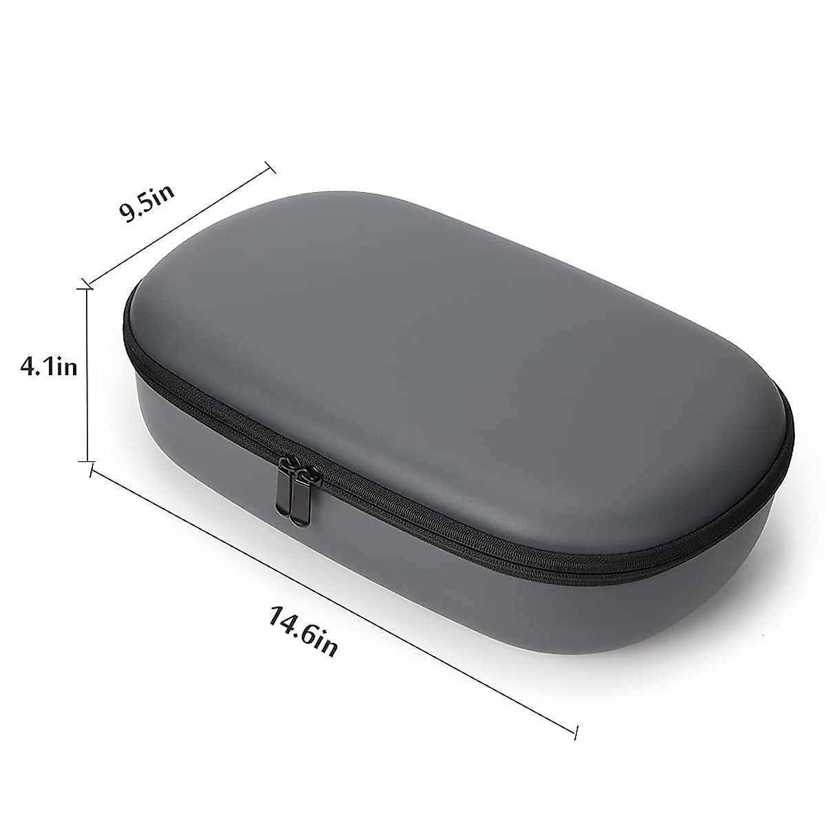 mcyiqihai Duyoku Carrying Case Compatible with Oculus Quest 2, VR Headset and Controller Accessories PU Leather Waterproof Travel Storage Case (Fits Official Elite Strap)