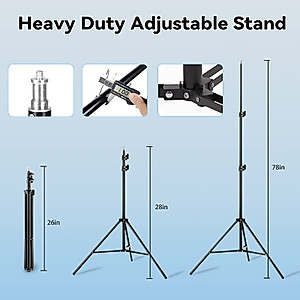 Octa Softbox Lighting Kit, Skytex Upgrade Continuous Photography Lighting Kit with sandbags, 28In Diameter Octa Soft Box | 135W 5500K LED Bulb, Studio Lights for Photo Shooting, Video Recording