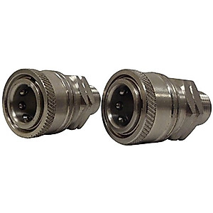 Ultimate Washer UW16-PW4FB0, Female Coupler, Stainless Steel, 2-Pack (3/8")