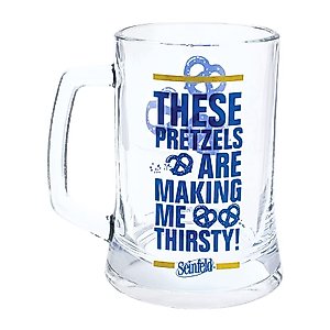 Paladone Seinfeld Beer Stein These Pretzels are Making Me Thirsty | Officially Licensed Seinfeld Merchandise