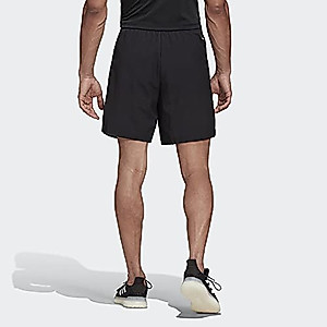 adidas mens Activated Tech Shorts Black/White Small