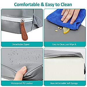 Toddler Booster Seat for Dining Table,Non-Slip Bottom Booster Seat for Table, Child/Kids/Baby Booster Seat for Dining Table with 2 Adjustable Strap Buckle,Portable Travel Booster Seat for Chair(Grey)