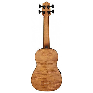 Kala UBASS-EM-FS Exotic Mahogany U-Bass with Gig Bag - Natural