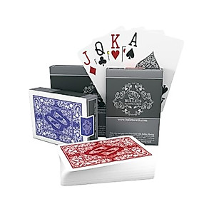 Bullets Playing Cards – Two Decks of Poker Cards – Waterproof Plastic – Easy to Read & Great Feel - Jumbo Index & Two Pips – Including Cut-Card - Professional Playing Cards for Texas Holdem Poker