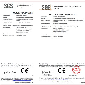 ALINX AC7A035 AC7A200 FPGA SoM with AMD Artix 7 XC7A35T XC7A200T 1GB DDR3 SDRAM 16 MB QSPI FPGA Core Board System on Module EMC ROHS Testing CE Certification Industrial Grade
