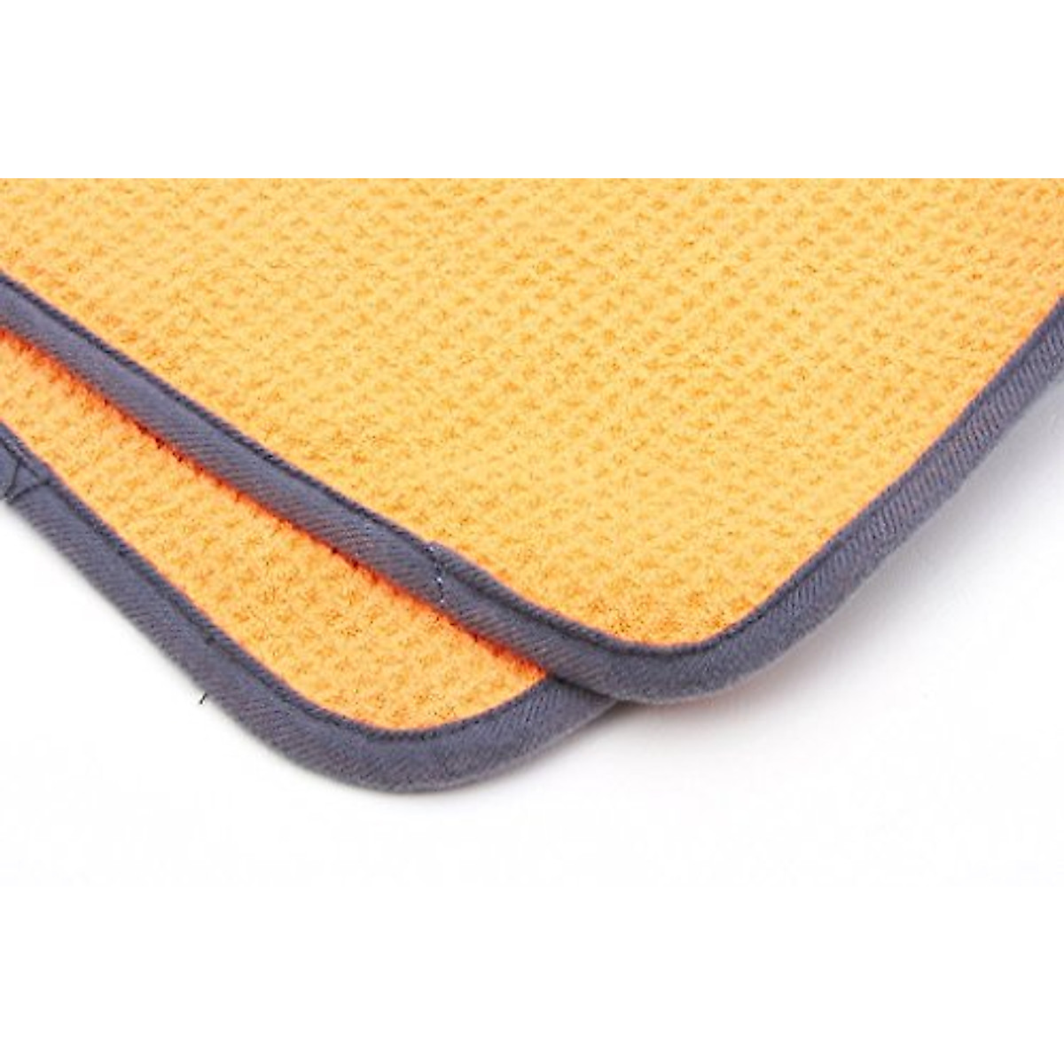 One Pass Hydroglide 14" Waterblade Silicone Y-Bar Squeegee Yellow with XL Micro Fiber Towel