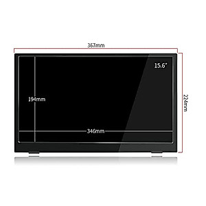 DFZ Portable Monitor, 15.6 Inch 1920x1080 HDR Slim Monitor, USB-C Portable Display