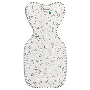 Love to Dream Swaddle UP Silky-Lux 1.0 TOG, Cream, Medium, 13-19 lbs, Super Soft and Luxurious 100% Viscose, Allow Baby to Sleep in Their Preferred Arms Up Position, Snug Fit Calms Moro Reflex