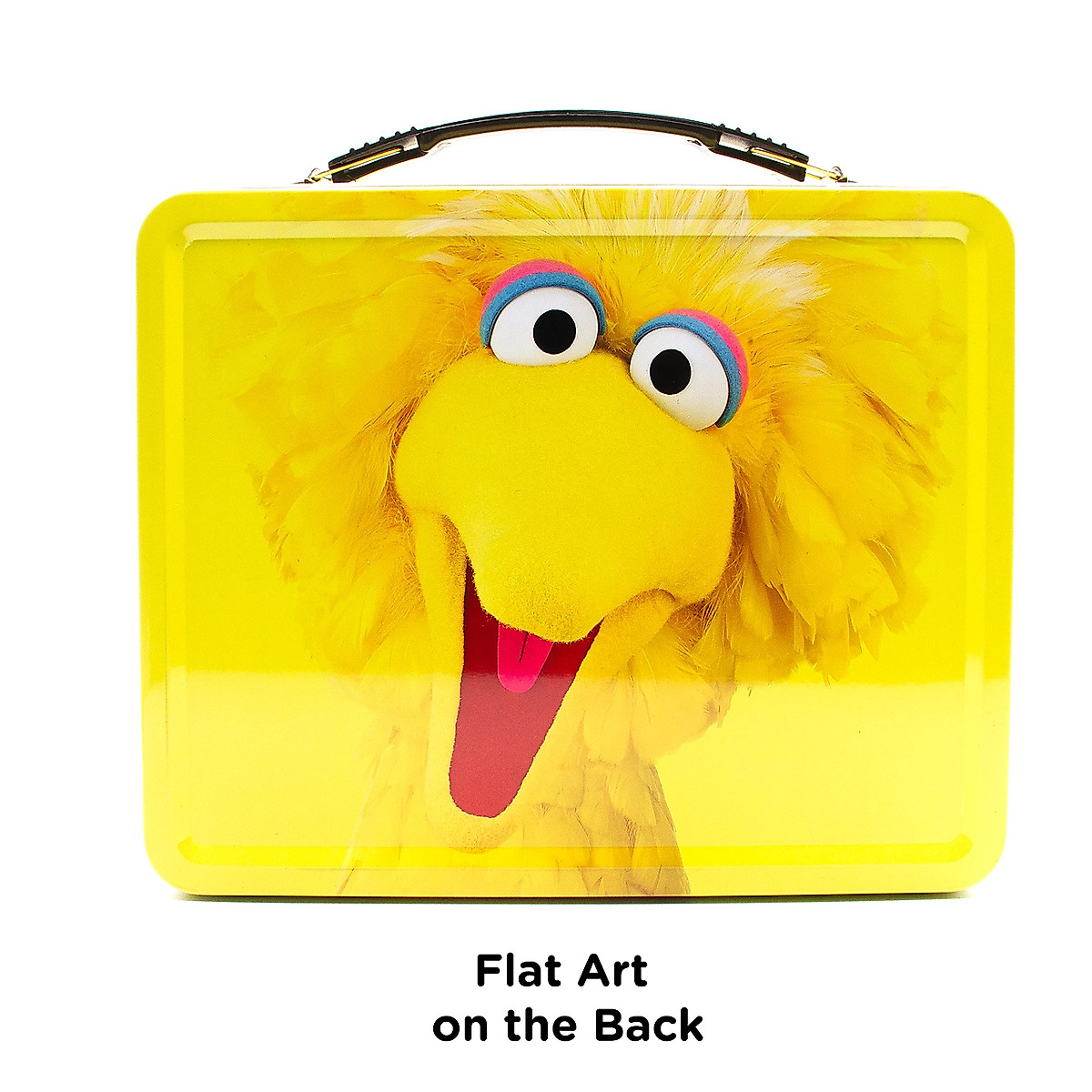 AQUARIUS Sesame Street Big Bird Fun Box - Sturdy Tin Storage Box with Plastic Handle & Embossed Front Cover - Officially Licensed Sesame Street Merchandise & Collectible