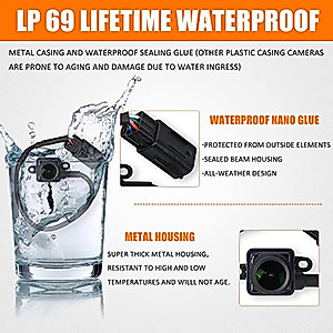 Rear Back Up Camera Compatible with 2011-2013 Jeep Grand Cherokee Dodge Durango Replace 56054059AD 56054059AE 56054059AC 56054059AF