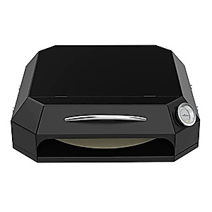 Onlyfire Universal Stainless Steel Pizza Oven Kit Fits for Most Gas Grill, 18" 22" Charcoal Grill and Propane, Pizza Baking Tools Set Including Pizza Chamber, 14" Pizza Stone & Thermometer