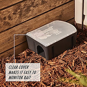 Tomcat Rat & Mouse Killer Disposable Bait Station Advanced Formula for Indoor and Outdoor, 1 Pre-Filled Ready-To-Use Station