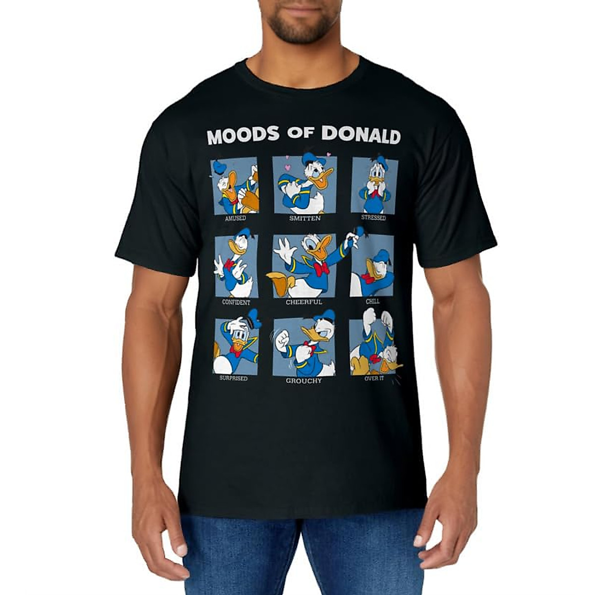 Disney Mickey And Friends Moods Of Donald Duck Short Sleeve T-Shirt