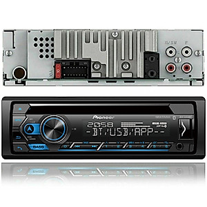 Pioneer Single-DIN in-Dash CD AM/FM Receiver MIXTRAX, Bluetooth, USB, Spotify, iPhone and Android Bundled with Alphasonik Earbuds