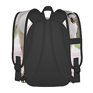 FeHuew 16 inch backpack 3D Animal White Horse Laptop Backpack Full Print School Bookbag Shoulder Bag for Travel Daypack