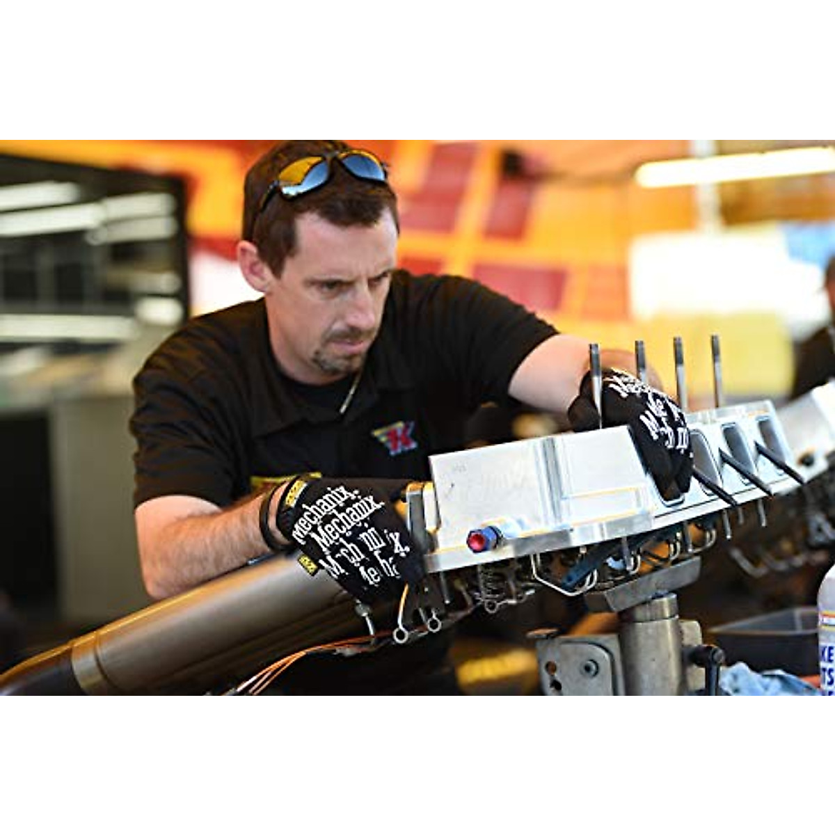 Mechanix Wear: The Original Work Glove with Secure Fit, Synthetic Leather Performance Gloves for Multi-Purpose Use, Durable, Touchscreen Capable Safety Gloves for Men (Black, Large)