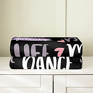 Hippie Graffiti Fleece Throw Blanket,Dance Life All Season Bed Blanket Hip Hop Street Culture Flannel Fuzzy Blanket for Bed Sofa Couch,Bedroom Decor Plush Blanket Baby 40&quot;x50&quot;