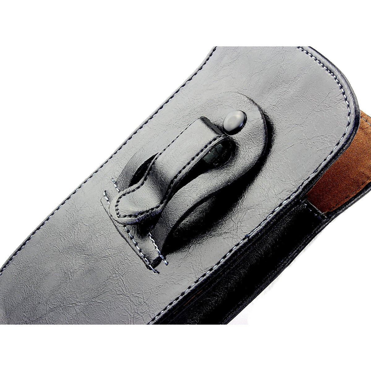 Zebra TC77 TC70 Scanner Leather case, Yanzeo Sturdy Portable Bag, Suitable for Zebra TC75, TC21, TC51, TC52, TC72, TC77, Handheld Barcode Touch Mobile Data Terminal, Bracket with Metal Clip