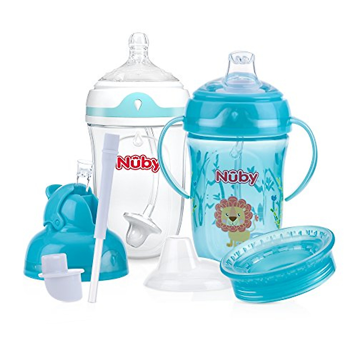 Nuby 6 Stage 360 Comfort Cup Starter, 4 Piece Set