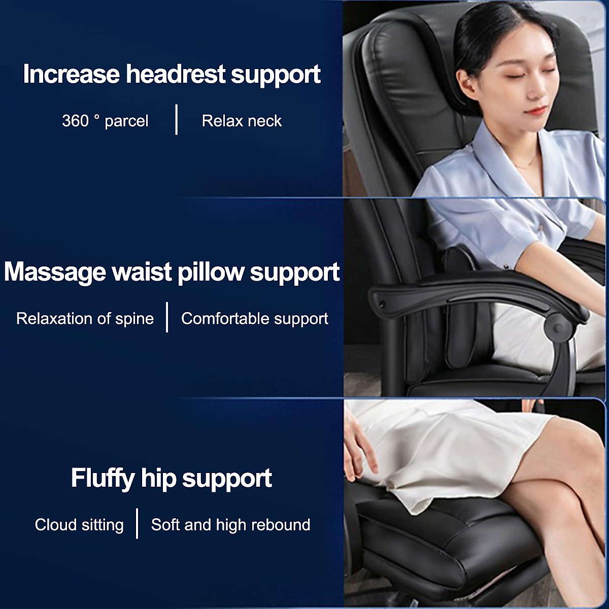 Home Computer Chairs Office Chairs Big and Tall Desk Chair Back Support Computer Desk Chair Ergonomic High Back Chair Executive Big and Tall Chair Suitable for Business Premises.