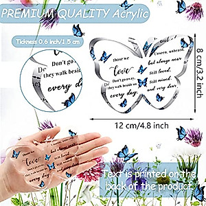Sympathy Gifts Memorial Bereavement Gifts Acrylic Butterfly Loss of a Mother Sympathy Gifts Remembrance in Memory of Loved One Gifts Loss of Father Husband Condolences Gift for Loss, 4 x 3 Inch