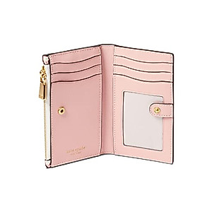 Kate Spade New York Morgan Valentines Heart Printed Small Slim Bifold Wallet Cream Multi One Size