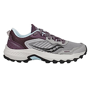 Saucony Women's Excursion TR15 Trail Running Shoe, Alloy/Mauve, 9