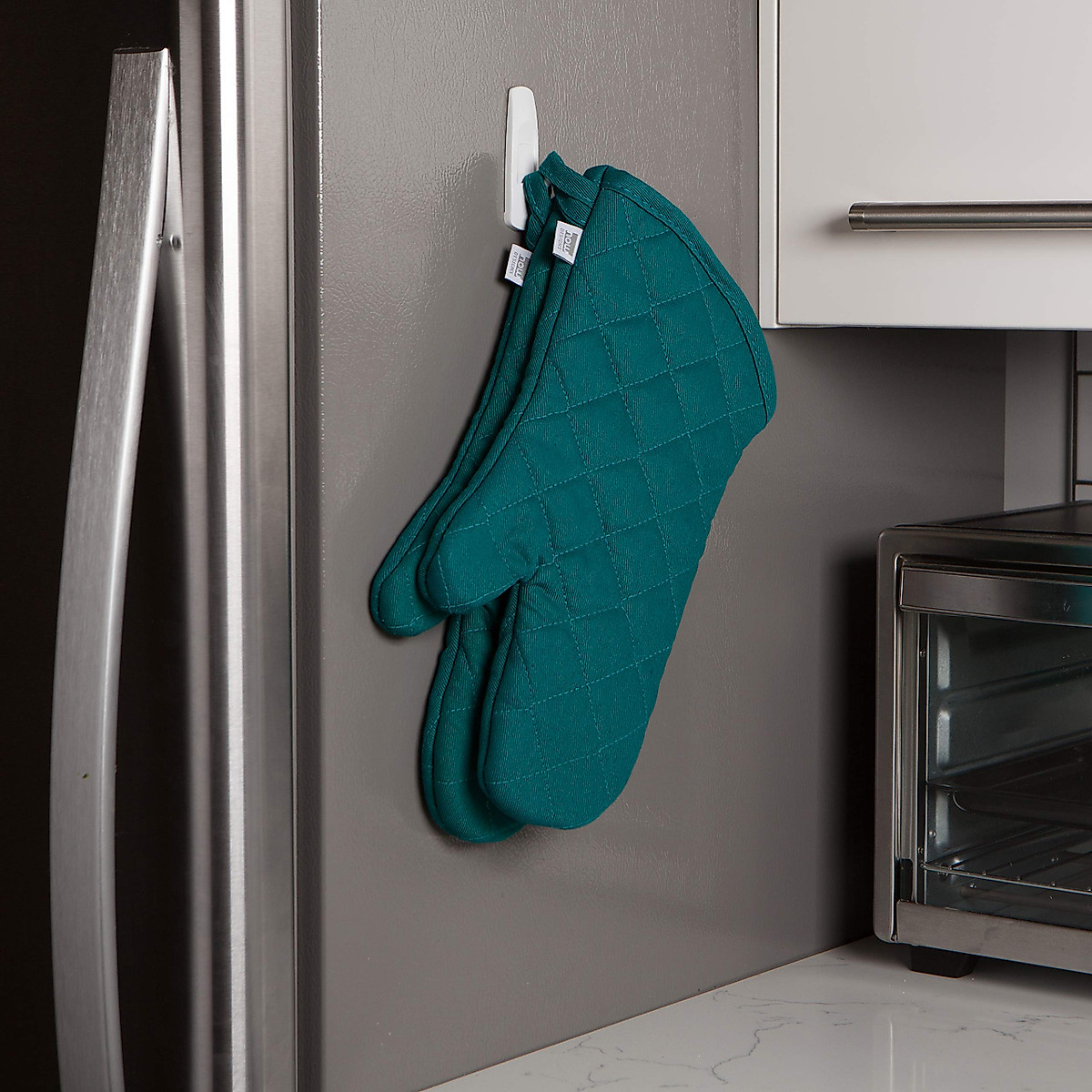 Now Designs Superior Oven Mitt, Set of Two, Peacock Green