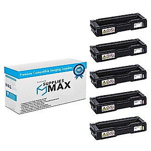 SuppliesMAX Compatible Replacement for Ricoh M-C250FW/M-C250FWB/P-C301W Toner Cartridge Combo Pack (2-BK/1-C/M/Y) (Type M-C250H) (408352B1CMY)
