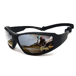 LUFF UV400 Outdoor Riding Glasses Sunglasses To Protect The Eyes From Glare, Suitable For Cycling Running Fishing Ski Golf (Black)