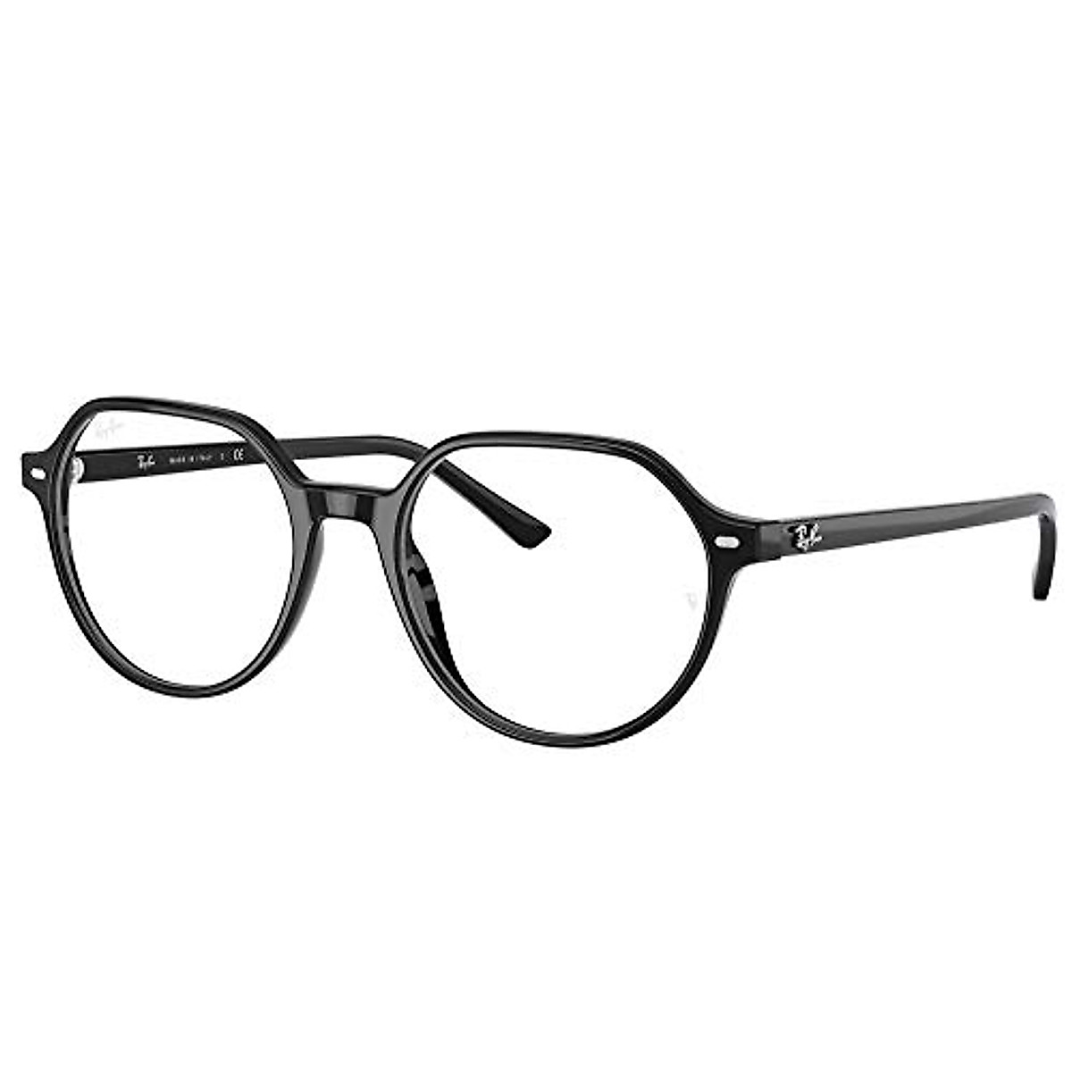 Ray-Ban RX5395 Thalia Square Prescription Eyeglass Frames, Black/Demo Lens, 49 mm