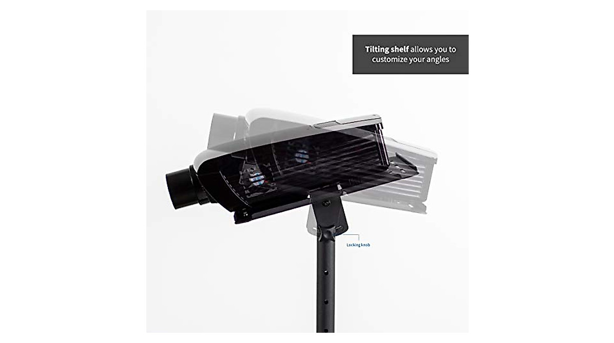 VIVO Mobile Rolling Projector Stand - Height Adjustable & Mobile Trolley