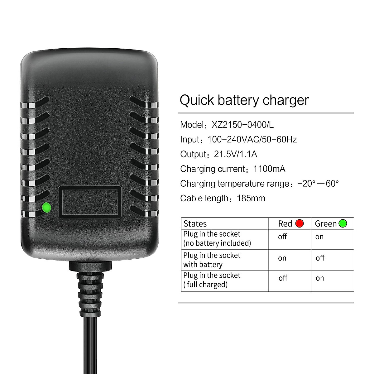 GALAX PRO 20V Max Li-Ion Battery Charger, 20V 2-3 Hours Quick Battery Charger for GALAX PRO Cordless Power Tools