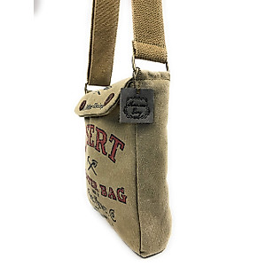 American Glory Unisex Vintage look Canvas Desert Crossbody Handbag