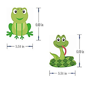 Gyzone Reptile Snake Garland Birthday Banner, Reptile Party Decorations Supplies