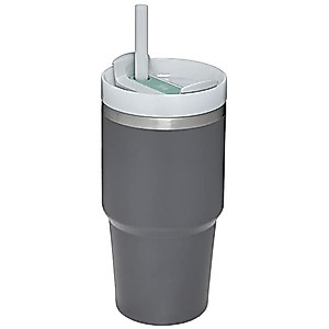 Stanley Quencher H2.0 FlowState Stainless Steel Vacuum Insulated Tumbler with Lid and Straw for Water, Iced Tea or Coffee, Smoothie and More, Charcoal, 20 oz
