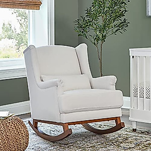 Namesake Miranda Wingback Rocker in Performance Cream Eco-Weave, Water Repellent & Stain Resistant, Greenguard Gold & CertiPUR-US Certified