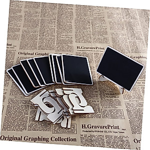 15pcs Chalkboard Message Board Tabletop Chalkboard Table Tented Cards Table Number Blackboard Party Dinner Supplies Mini Chalkboard erasable Chalkboard Signs Listing Desktop Wooden
