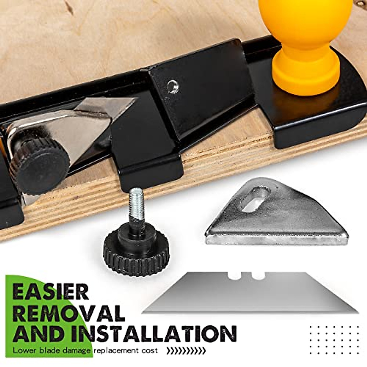 XDOVET Adjustable Hand Held Wood Planer, With Dual Blade and ABS Plastic Handle, Woodworking Edge Corner Flattening Tool for Quick Edge Planing