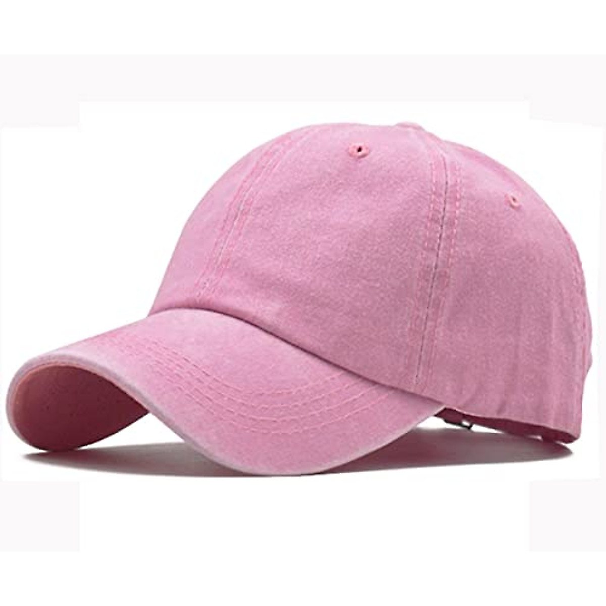 Wahsed-Cotton Baseball-Hats Toddler Baby-Boys-Girls - Sun Protection Infant Child Hats Fit for 2-8Years (Grey + Pink 2Pieces, 52cm Fit for 2-8 Years)