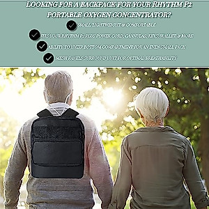 O2TOTES WEAR YOUR OXYGEN WITH STYLE Rhythm P2 Backpack/Backpack for Rhythm P2/Specifically designed to fit the Rhythm P2
