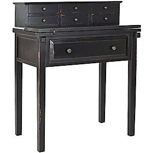 Safavieh American Homes Collection Abigail Distressed Black Fold Down Desk