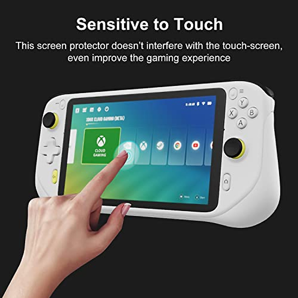 KUSTOMAZING Screen Protector for Logitech G Cloud Gaming Handheld Console - Ultra HD Tempered Glass/Precise Control/Anti-Scratch/Anti-Fingerprint/Easy Installation with Kit - 2 Packs