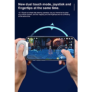 PUOX Mobile Game Controller Joystick, Call of Duty Mobile Game, Bluetooth Connection, Plug and Play, Single Joystick and Single Button Design, Suitable for Mobile Phone, Tablet Gamepad