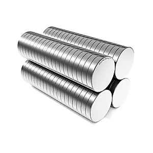 Thin 6x1mm Round Disc Magnets - Miniature Holder Sticker Magnetic Fastener Craft Scrapbooking Tool Circular Slim Magnet Disk (100 Pack)